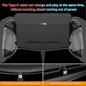 DOBE Switch Controller for Nintendo Switch, One-Piece Joypad Controller, Switch Controller Handheld Mode with 6-Axis Gyro Dual Motor Vibration, Compatible with All Games of Switch