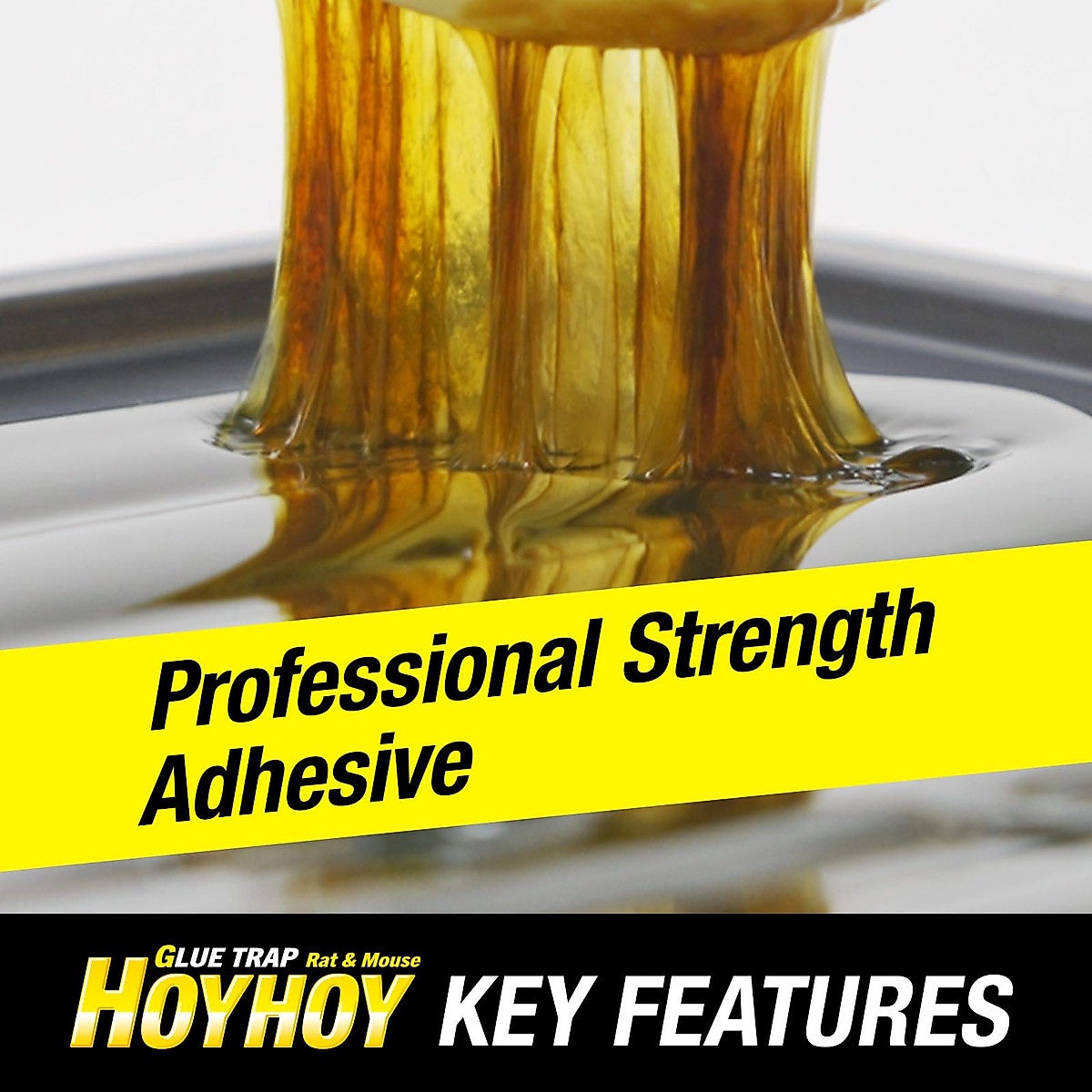 HOY HOY Rat & Mouse Jumbo Size Glue Trap 6 Traps [3-Pack] - Heavy-Duty Professional Strength Ready-to-Use Rodent Pest Control, Great for Home with Kids & Pets Indoor Household Pests