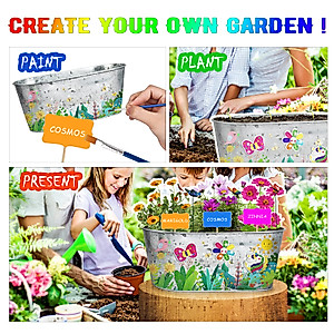 Paint & Plant Flower Growing Kit & Diamond Painting Kit for Kids - Best DIY Craft Gifts for Boys & Girls Age 6,7,8-12 Years Old - Gardening Kit Gifts - Best Art & Craft Gifts for Kids - Best DIY Gifts