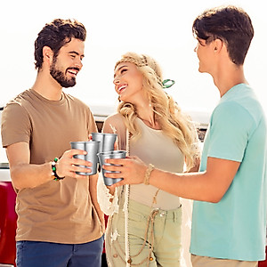 50 Pcs Camping Mess Kit, Polished Stainless Steel Dishes Set, Portable Dinnerware Utensils Tableware with Cups, Plates, Bowls, Mesh Bag for Backpacking Hiking Camping Travel Picnic, 8 Person Set