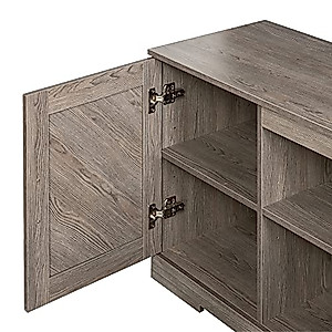 ZINUS Bennett TV Stand for TVs up to 65”, Farmhouse Style Entertainment Center, TV Stand with Storage, Living Room or Bedroom Furniture, Grey