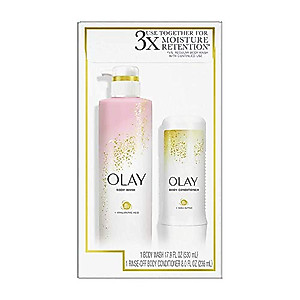 Cleansing and Nourishing Body Wash, 17.9 fl oz and Conditioner, 8 fl oz compatible with Olay