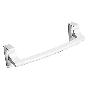 WOEIFGV Single Rod Over Door Towel Rack Holders for Kitchen Bathroom Fit On Over Cabinet Cupboard Door No Punching