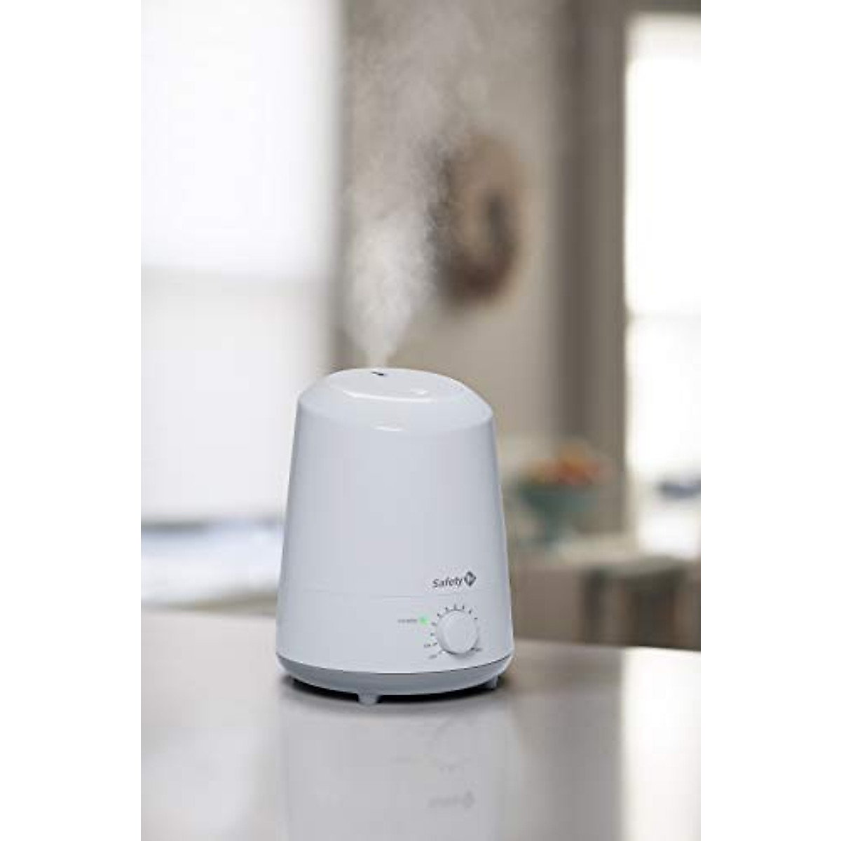 Safety 1st Stay Clean Humidifier, Ultrasonic Mist, One Gallon Easy to Fill Tank, LED Light, and Filter Free