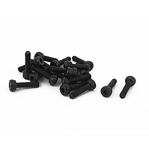 M2 x 8mm 12.9 Alloy Steel Hex Socket Head Cap Screws Bolt Black 20pcs