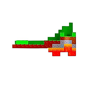 Minecraft Overworld Wall Shelf, Wall Decor | 2 Feet Long | Holds 15 Pounds