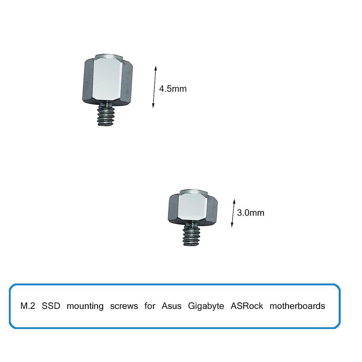 SGTKJSJS M.2 SSD Screw Mounting Screws Kit for Asus Motherboards