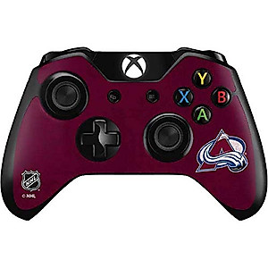 Skinit Decal Gaming Skin Compatible with Xbox One Controller - Officially Licensed NHL Colorado Avalanche Distressed Design