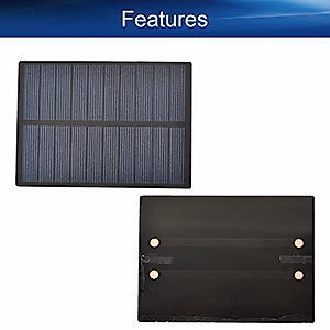 Bettomshin 1Pc 5V 1.3W Mini Solar Panels Cells, Polycrystalline Solar Cells Micro Solar Panel Module for Light Electric Toys Solar Battery Charger DIY Solar Syatem Kits (4.33" x 3.15"/110mm x 80mm)