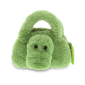 DolliBu Alligator Plush Handbag - Super Soft Plush Stuffed Animal Purse for Children's Accessories, Kids Hand Bag Toy Purse, Pretend Play, Fluffy Dress Up Toy