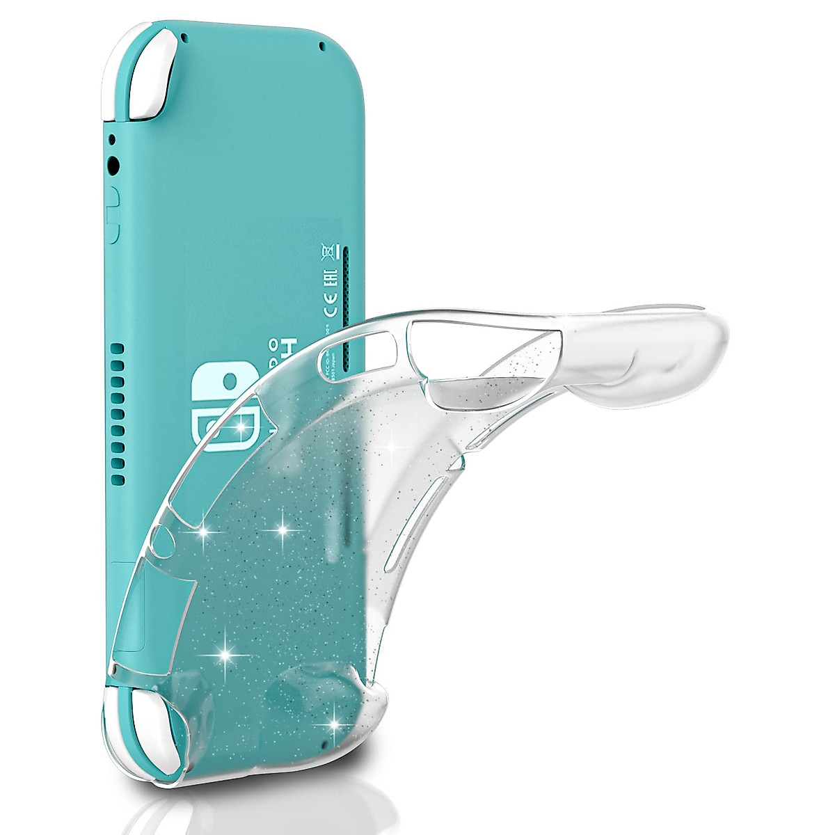 Switch lite Glitter Case, Comfortable Switch lite Grip Case, Soft and Durable Switch lite TPU Case