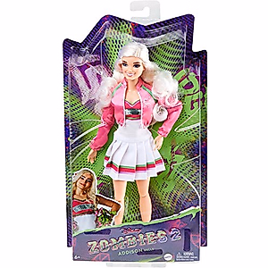 Disney’s Zombies 2, Addison Wells Doll (11.5-inch) wearing Cheerleader Outfit and Accessories, 11 Bendable “Joints,” Great Gift for ages 5+ [Amazon Exclusive]