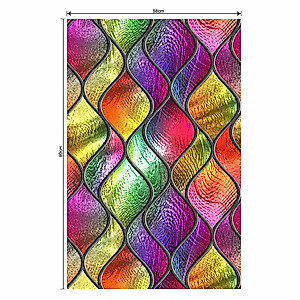 BESPORTBLE 1pc Cellophane Frosted Window Film for Glass Stained Glass Window Film Mirror Stickers 3D Privacy Window Sticker Static Window Decal Window Film Stained Glass Static Window Cling