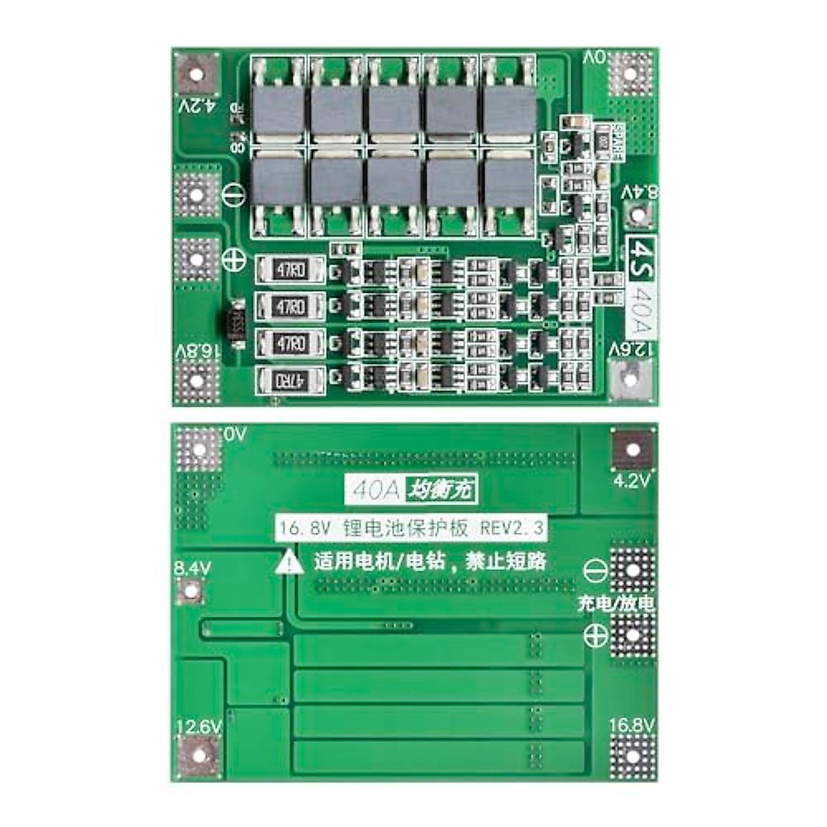 diymore 3PCS 3s BMS 40A 14.8V 16.8V 18650 Li-ion Lithium Battery PCB Protection Board Battery Protection Board PCB BMS Protection Circuit Balanced Li po Cell Charging Module with Balance Function