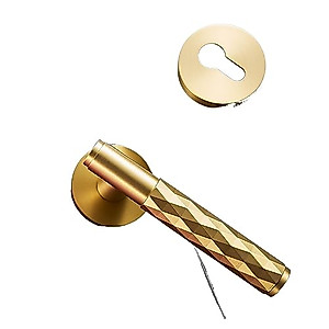 Silent Split Door Lock Bedroom Interior Anti-Theft Mechanical Lock Security Silent Bathroom Door Lock (Color : YB-Dummy)