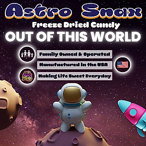 Snack Hut Astro Snax Freeze Dried Skittles Candy Very Berry Flavor Freeze Dried in the USA - Freeze Dried Candy Variety Pack Dry Freeze Candy - 6oz