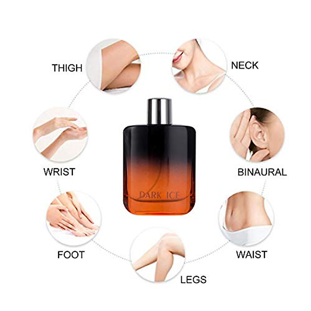 PERFUME&BEAUTY DARK ICE Perfume for Men Parfum 100ML 3.4 fl.oz-Black