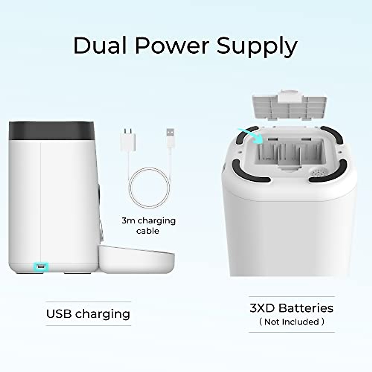 DOGNESS Automatic WiFi Dog/Cat Smart Camera Feeder - 6.5Lbs Large Capacity App Control Food Dispenser with WiFi, Portion Control, Voice Recording, Camera, Timer Programmable (4L White)