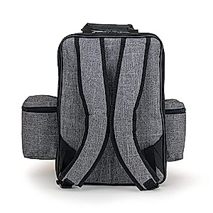 Hopkins Medical Products Antimicrobial 21st Century Plus Home Care Backpack: Mesh Pockets, 600D Polyester, Ergonomic Straps - Secure Laptop Sleeve & Organized Compartments, 11.5"x9"x16"