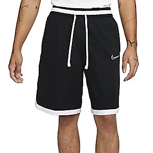 Nike Elite Stripe Basketball Short (Medium, Black/White/White)
