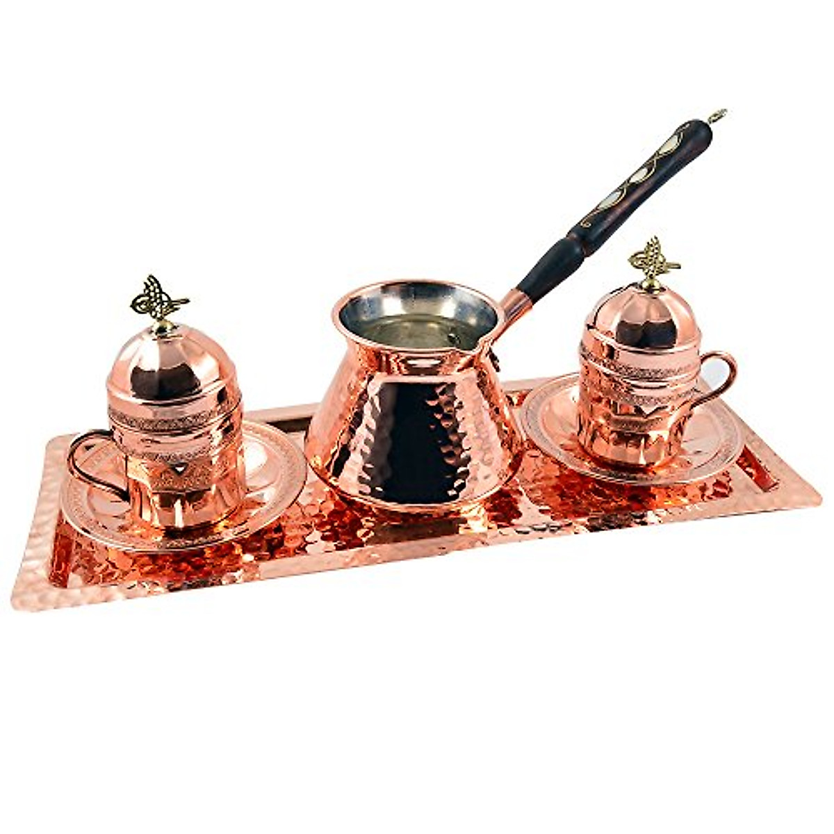 Copperbull Hammered Copper Rectengular Tray (Medium)