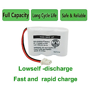 Geilienergy BT-17333 BT-27333 Handset Telephone Rechargeable Battery 2/3AA 3.6V NI-CD Cordless Phone Battery Compatible with Vtech BT17333 BT27333 BT-17233 BT17233 BT-163345 CS5121 (Pack of 1)