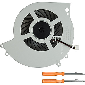 Rinbers® Internal CPU GPU Cooling Cooler Fan Replacement Part for Sony Playstation 4 PS4 CUH-1200 CUH-1215A CUH-1215B CUH-12XX CUH-1200AB01 CUH-1200AB02 Console 500GB KSB0912HE with Tool Kit