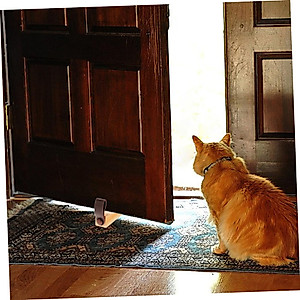 2pcs Protective Door Stop Wood Door Wedge Home Tools Door Stopper Home Door Wedge Wooden Door Blocker Solid Wood Door Stopper Creative Door Stopper Household Supplies