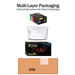 Cartlee Set of 5 Compatible 711XL 711 High Yield Ink Cartridges for HP Designjet T120 T520 Printers (2 Black, 1 Cyan, 1 Magenta, 1 Yellow)