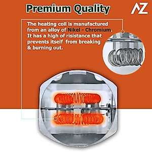 AZ4U Dryer Heating Element Assembly Replaces For Samsung DV422EWHDWR/AA DV395ETPASU/A1 DV365ETBGWR/A3 DV448AEP DV448AEP/XAA DV350AEW DV405ETPASU/AA DV395ETPASUA1 DV365ETBGWRA3 DV448AEPXAA Dryer