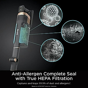 Shark IZ840H Cordless Stick Vacuum with Clean Sense IQ Includes Bonus VM200 Pro Cordless Hard Floor Vacuum Mop (Renewed)