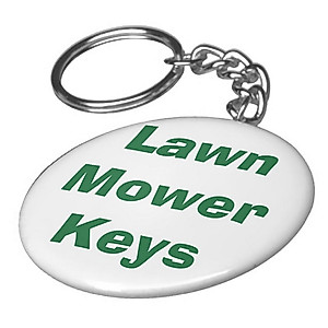 A&T Designs Lawn Mower Keys 2.25” Keychain Mowing