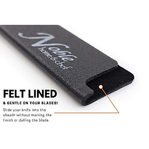 10-Piece Universal Knife Guards are Felt Lined, More Durable, BPA-Free, Gentle on Blades, and Long Lasting. Noble Home & Chef Knives Covers Are Non-Toxic and Abrasion Resistant! (Knives Not Included)