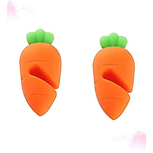 2pcs Kitchen Utensil Holder Silicone Spatulas Cakesicle Stand Soup Pot Lid Lifter Overflow Tools Silicone Clip Pot Carrot Pan Bracket Boil Guard Kitchen Tool Pot Cover Stopper