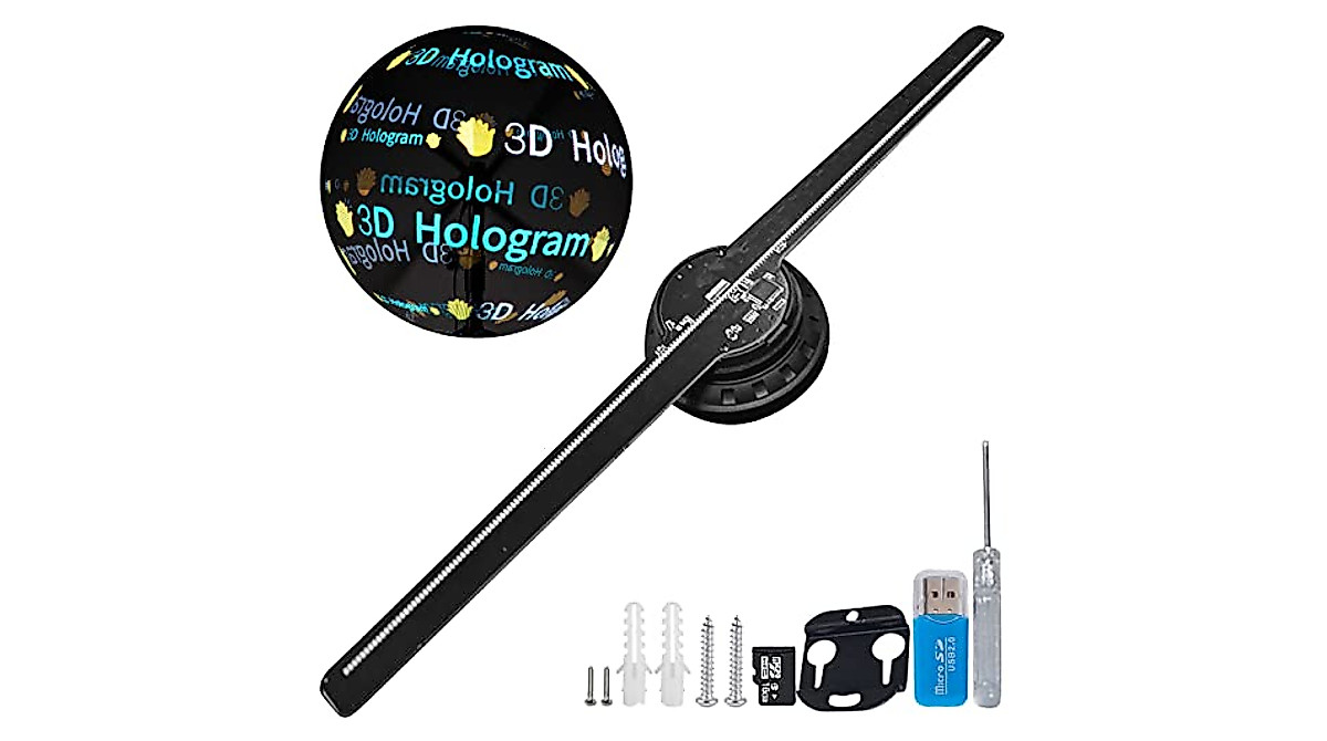 VEVOR 3D Holographic Fan - Eye-Catching Business Display
