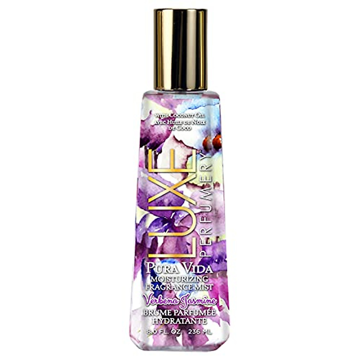 Luxe Perfumery PURA Vida Moisturizing Fragrance Mist Verbena Jasmine, 236 mL