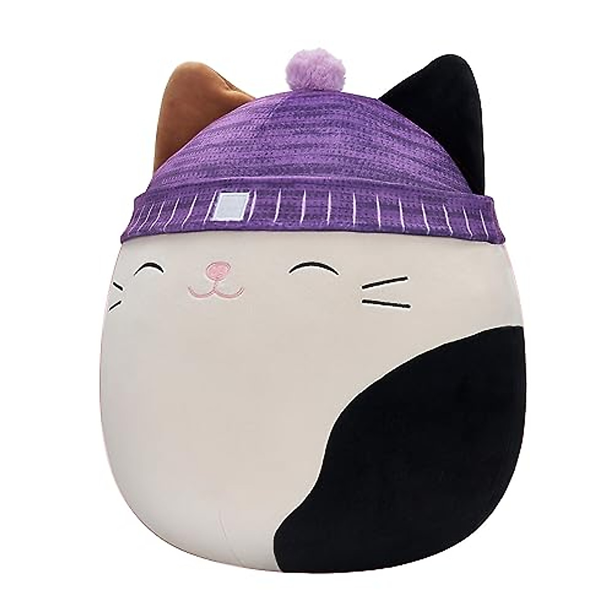 Squishmallows Original 14-Inch Cam Calico Cat with Purple Hat - Large Ultrasoft Official Jazwares Plush