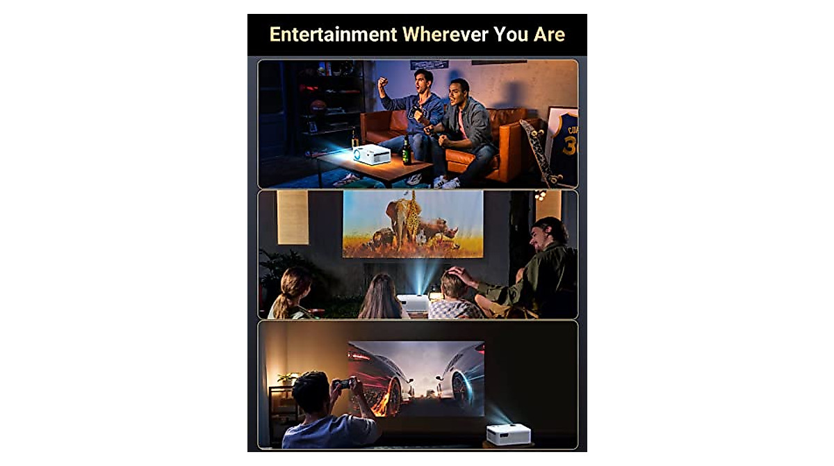 5G WiFi Bluetooth Projector Full HD 1080P – Portable Home Theater