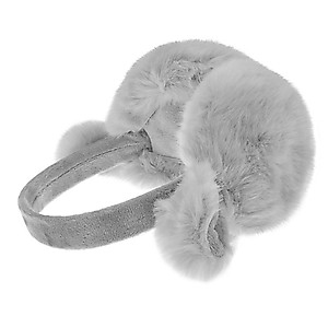 Lovely Cat Ear Foldable Earmuffs, Women Girls Cozy Furry Fur Winter Thermal Ear Warmers Earflap Adjustable Outdoor Soft Fleece Plush Warm Ear Covers Earmuff Running Cycling Ski Snow Ear Muffs Headband