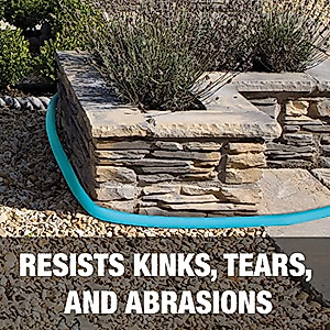 Aqua Joe AJPGH50-PRO HybridFLEX Professional-Grade Kink-Free Abrasion-Resistant Hybrid Polymer Garden Hose w/Dual Swivel Grenade Grips, 500-PSI Burst, 50-Foot x 5/8-Inch and BPA/Phthalate/Lead Ratings