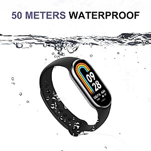 Xiaomi Mi Band 8 Smart Bracelet 1.62“ AMOLED Screen Heart Rate Blood Oxygen Bluetooth Sport Watch Fitness Traker Watch(Global Version Black) (M2239B1)