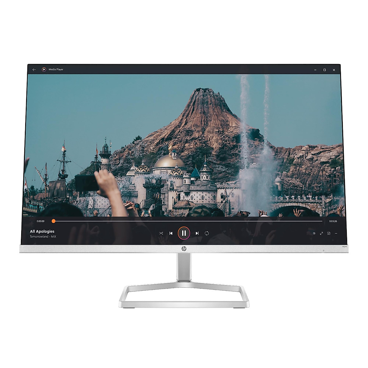 HP Series 5 524sf Monitor 94C17AA#ABA (Replaces M24f) 24" FHD IPS (1920x1080) Display, 1x HDMI, 1x VGA, Flicker-Free, Ideal for Home & Business, Black/Silver