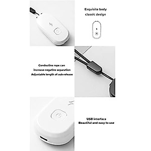 Mini Portable Personal Air Purifier Necklace with USB Rechargeable, Air Ionizer Eliminates for Bedroom, Airplane, Pollen, Smoke, Dust Outdoor, Travel