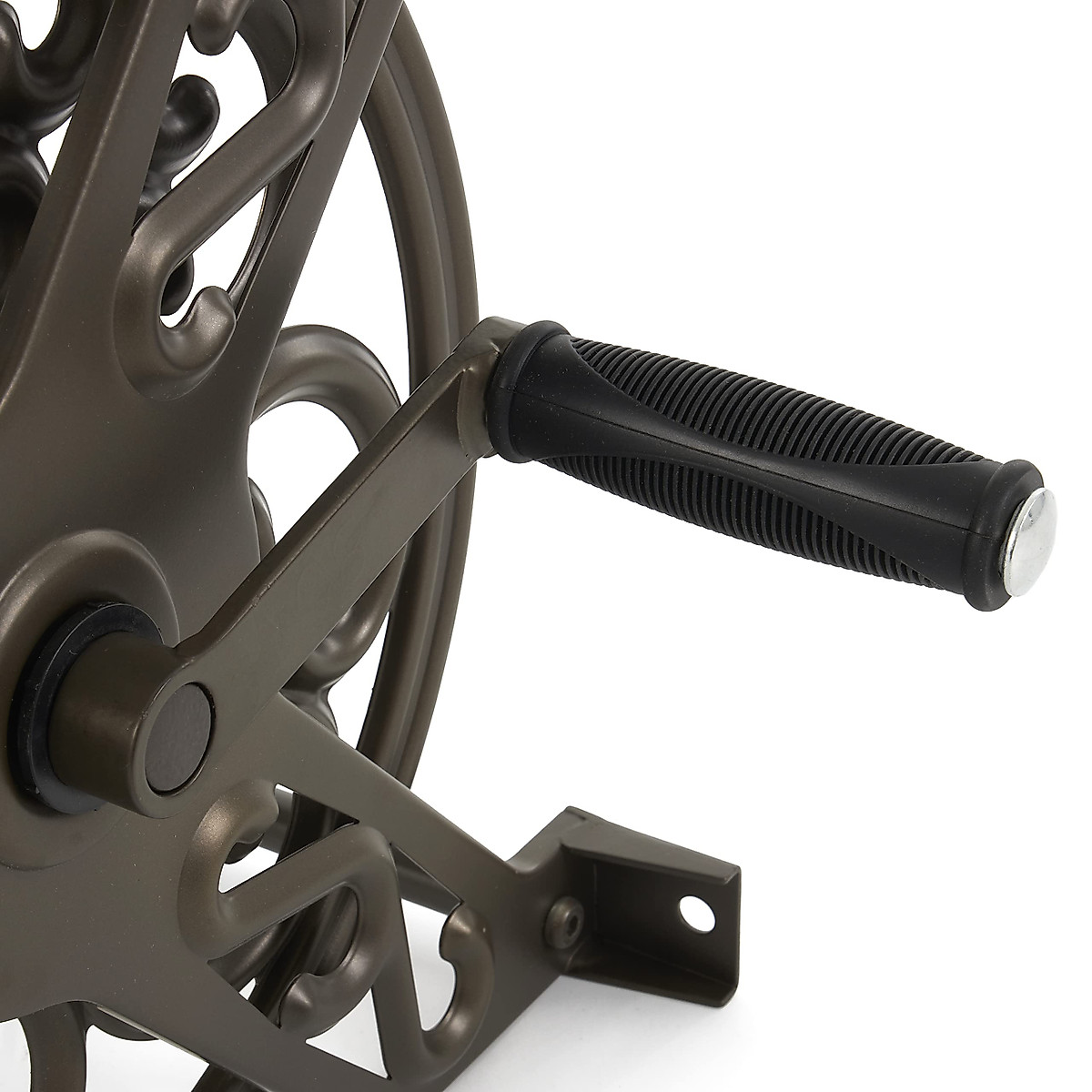 Liberty Garden LBG-708 125 Ft Decorative Steel Wall Mounted Hose Reel, Bronze (2 Pack)