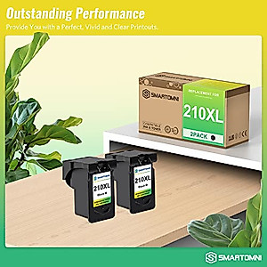 S SMARTOMNI Remanufactured PG-210XL Ink Cartridge Replacement for Canon PG 210 XL for Canon PIXMA MP495 IP2702 MP230 MP240 MP250 MP280 MP480 MP490 MP499 MX330 MX340 MX350 MX410 MX420 Printer (2 Black)