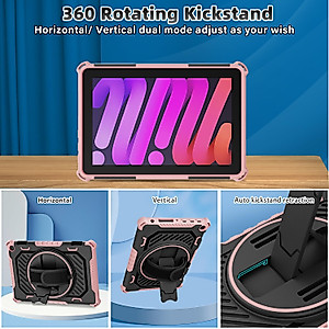 TASSKTO Case for Fire HD 8 & HD8 Plus Tablet 12th/10th Generation 2024/2022/2020Release with 360 Rotating Kickstand Hand Strap, Also for iPhone Nokia Sony Rugged Case