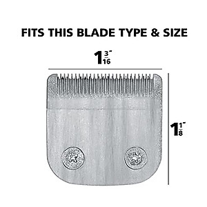 Replacement Beard Stubble Guide Comb Set for Wahl All in One Lithium Ion Trimmer 59300 (View Photos and Description for Compatible Models and Blade Size)