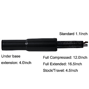 Cable Actuator Heavy Duty 5" Stroke Cylinder Replacement for Steelcase Think Office Chair, Chair Lifting Accessories, Black.