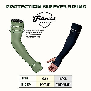 FARMER'S DEFENSE Sleeves | UV Cooling Sleeves for Sun Protection | Premium Anti-Scratch Arm Guard Sleeve for Skin - For Gardening Harvesting Sports Outdoors | Unisex | Garden Flowers S/M