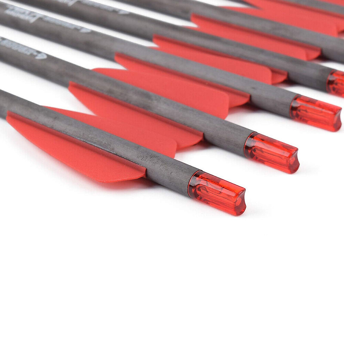 7.5" Crossbow Bolts Carbon Arrows SP350 for Cobra System R9 Bow Hunting, Pack of 12